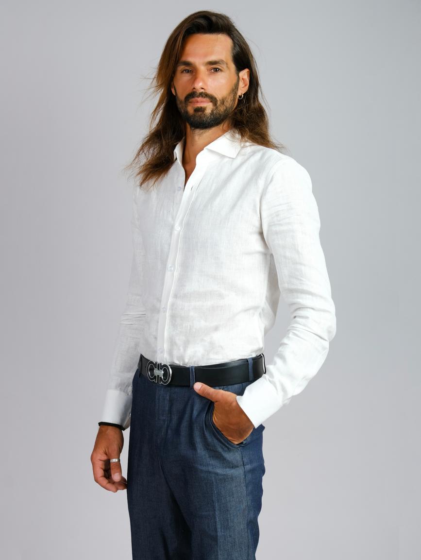 Classic White Linen Shirt | Yaly Couture Bespoke -- Unique, Modern ...